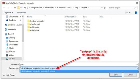 solidworks property tab builder template for assemblies and drawings
