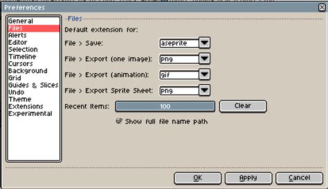 1 2 9x64 where is the option to use native file dialog help aseprite community