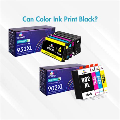 Can Color Ink Print Black
