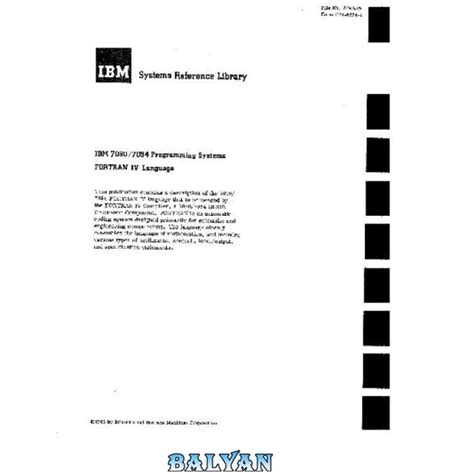 خرید و قیمت دانلود کتاب Fortran Iv Language ترب