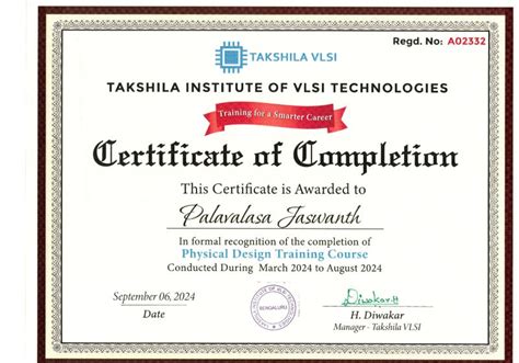 jaswanth palavalasa on linkedin successfully completed my physical design vlsi traning in takshila