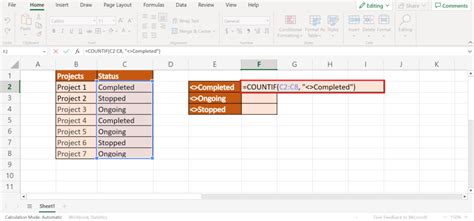 How To Count Cells Not Equal To Value In Excel Sheetaki