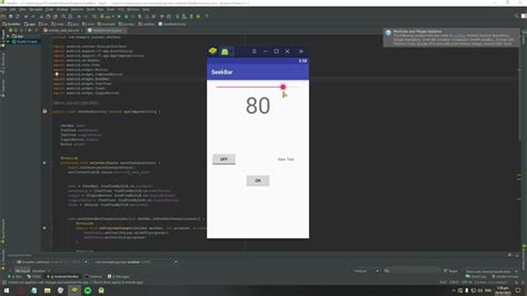 Android Development Seekbar Togglebutton And Alert Dialogues Youtube