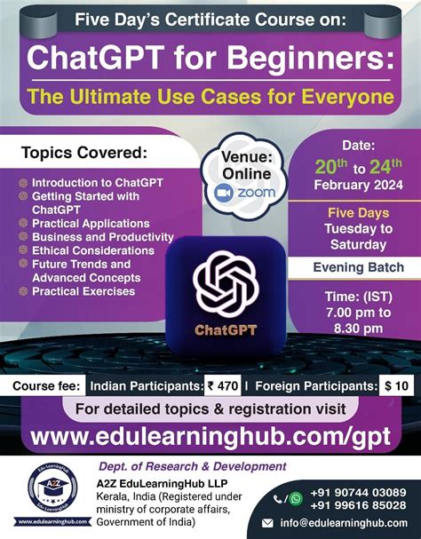 Silpa Martin On Linkedin 🌟 Five Days Certificate Course On Chatgpt For Beginners The Ultimate