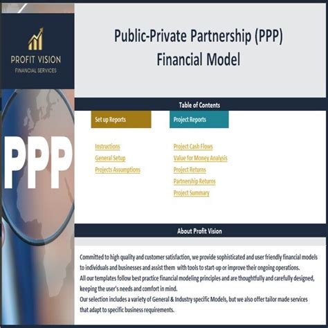 Public Private Partnership Ppp Financial Model Eloquens