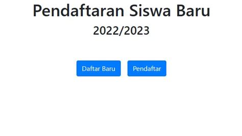 CRUD Pendaftaran Siswa