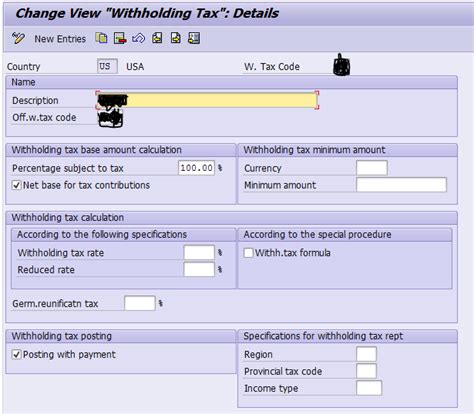 Solved Withholding Tax Sap Community
