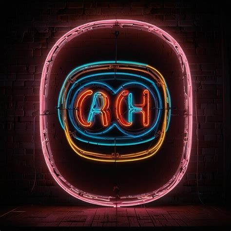 Neon Text Effect Premium Ai Generated Image