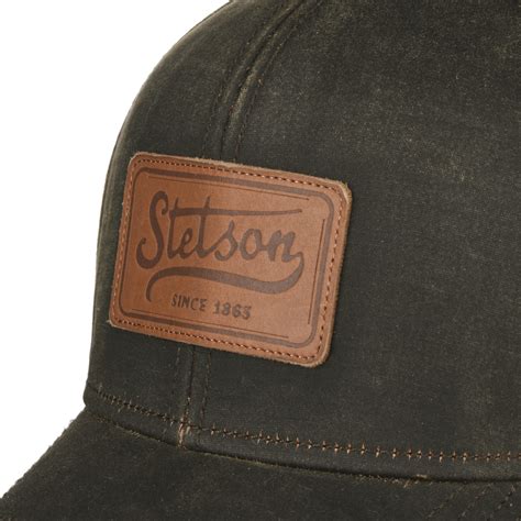 Leather Patch Cap By Stetson Shop Hats Beanies And Caps Online