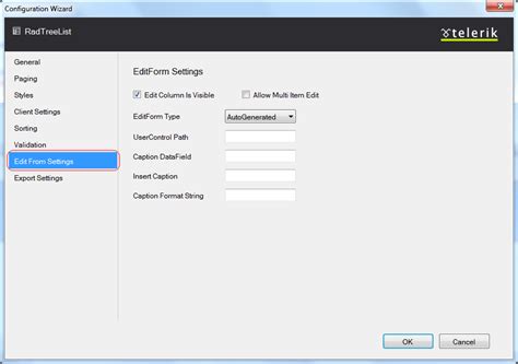 Telerik Web Forms Treelist Design Time Telerik Ui For Aspnet Ajax