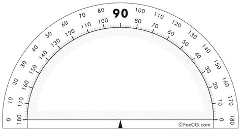 출력하여 사용할 수 있는 각도기 Pdf Png 다운로드