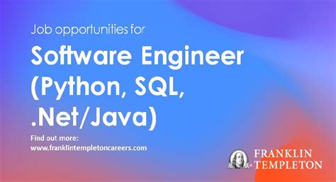 Python Sql Dotnet Java Franklintempleton Narendra Varma Vnv