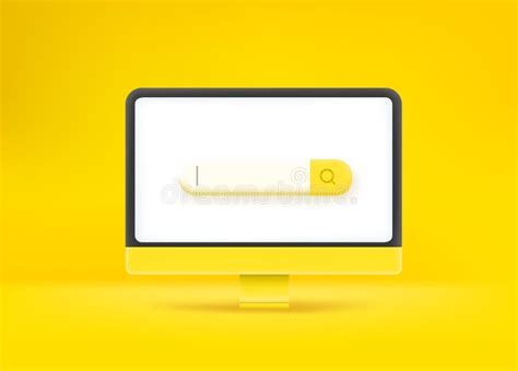 Searching Web Bar On The Screen Stock Vector Illustration Of Concept Seak 217874382