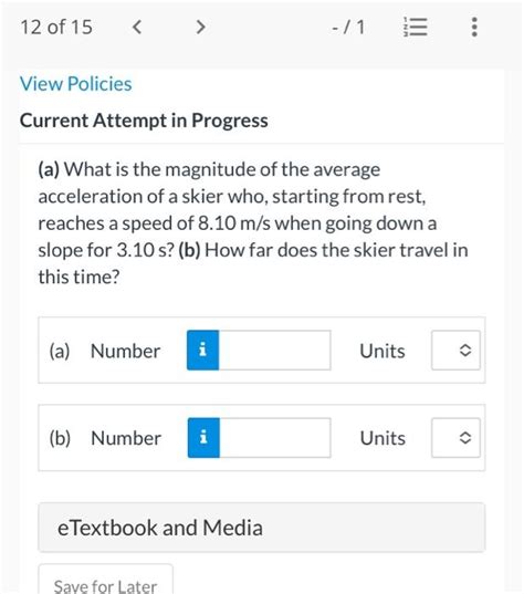 Solved A What Is The Magnitude Of The Average Acceleration Chegg