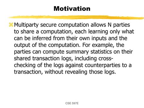 Ppt Secure Multi Party Computation Powerpoint Presentation Free