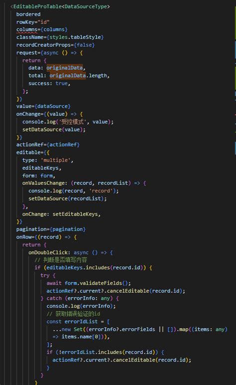 🧐 问题 Editableprotable 表格内联动，编辑中ui修改成功，保存后ui未修改，且数据未保存 · Issue 6298