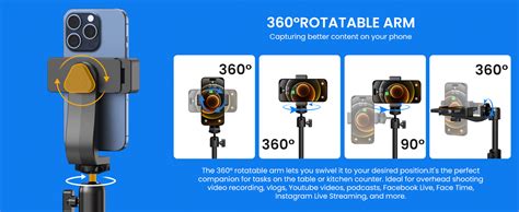 68 Phone Tripod For Overhead Shots Horizontal Tripod Tripod Stand