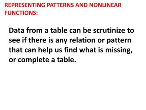 Ppt 43 Patterns And Non Linear Functions Powerpoint Presentation