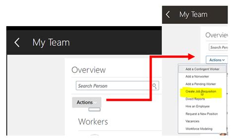 My Team Actions Lov Blank — Cloud Customer Connect