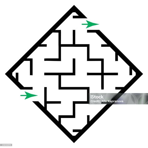 Simple Labyrinth Stock Illustration Download Image Now Abstract