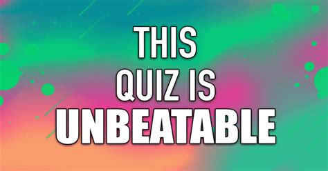 Unbeatable Knowledge Quiz