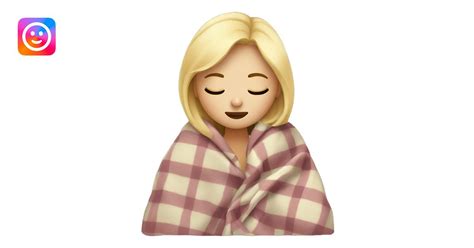 Sleepy Blonde Girl With A Blanket Emoji Ai Emoji Generator