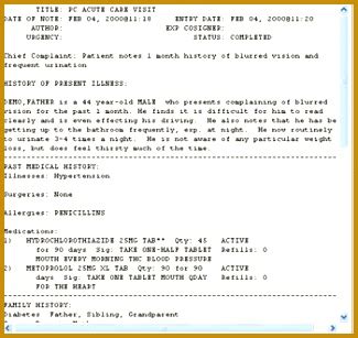 Medical Charting Examples FabTemplatez