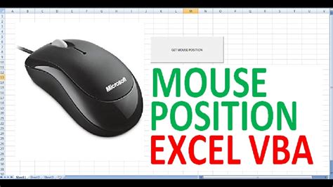 Mouse Position Excel Vba Msgbox Youtube