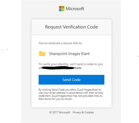 How To Get Access To Sharepoint With Verification Code Rwebdev