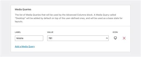 Media Queries Management Advanced Columns