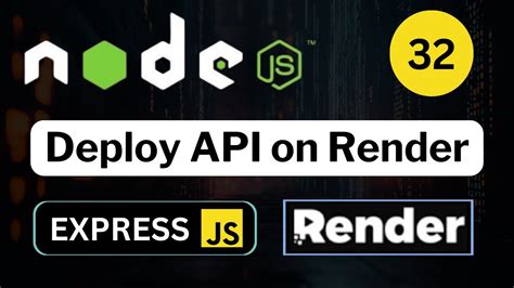 32 deploy api to render api part 10 how to deploy api on