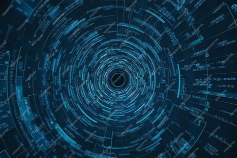 Abstract Digital Technology Background Big Data Visualization High