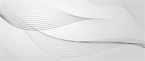 물결선이 있는 흰색 추상적인 배경 프리미엄 벡터