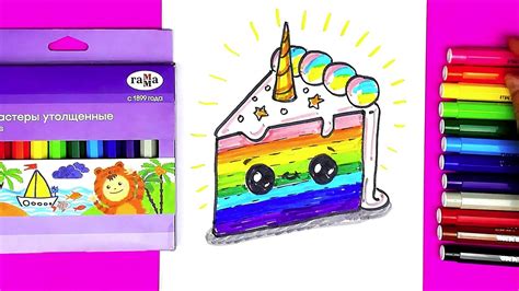 Тортик ЕДИНОРОГ как нарисовать Торт урок рисования Youtube