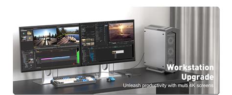 Uantin Displayport To Dual Hdmi Adapter 4k 60hz Dp Source To Hdmi Splitter