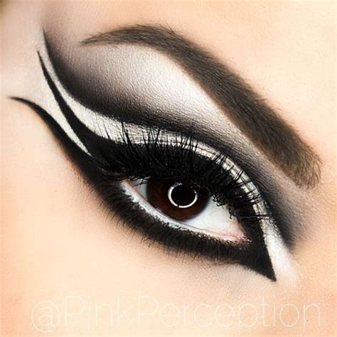 Dramatic Black And White Eye Makeup Saubhaya Makeup