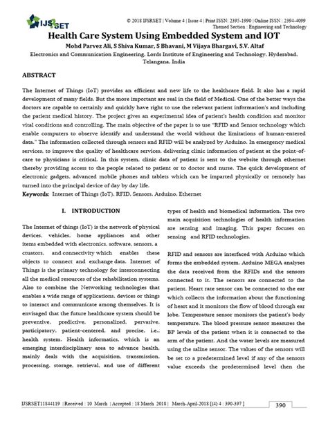 Health Care System Using Embedded System Pdf Arduino Liquid