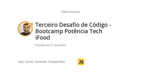 Terceiro Desafio De Código Bootcamp Potência Tech Ifood