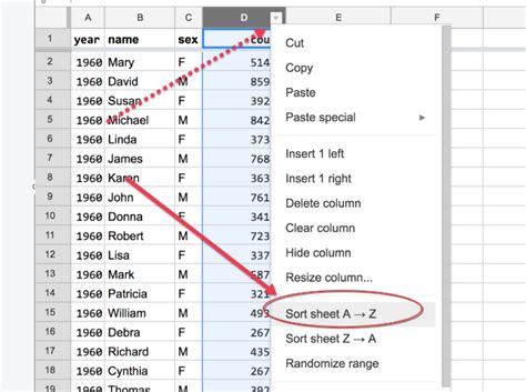 Sorting A Spreadsheet By Single Columns — Padjo 2017 01 Documentation