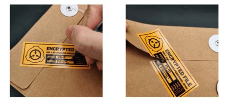 Scp Label Stickers Scp Foundation Shop