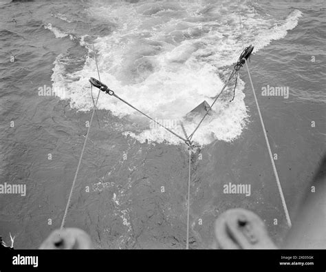 In July 1945 A British Algerine Class Minesweeper Operating From Hms