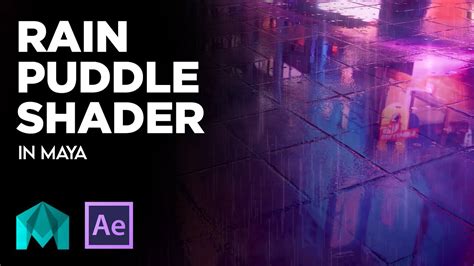 Rain Puddles Shader In Maya Tutorial 3dart