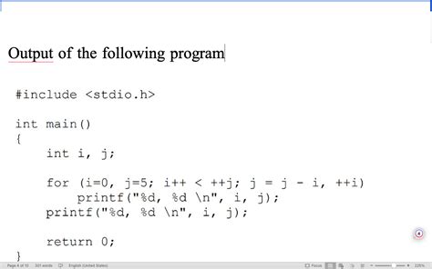Solved Output Of The Following Program Include Int Main