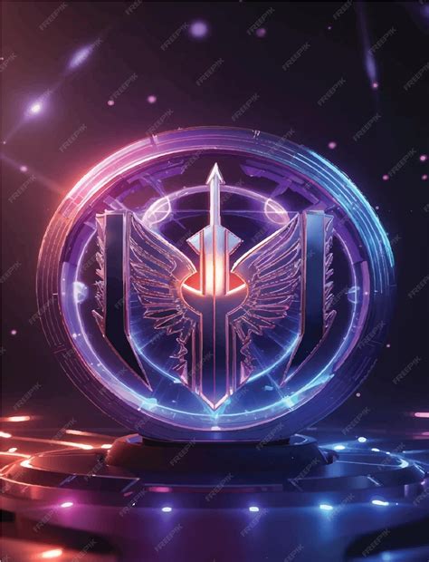 Premium Ai Image A Detailed 3d Rendering Of The Bts Army Logo With A Bright Glowing Aura Radiating