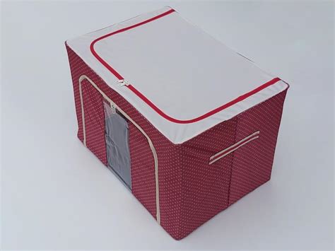 Коробка органайзер каркасна червоного кольору ш 62 д 42 в 40 см для зберігання — ціна 680 грн у