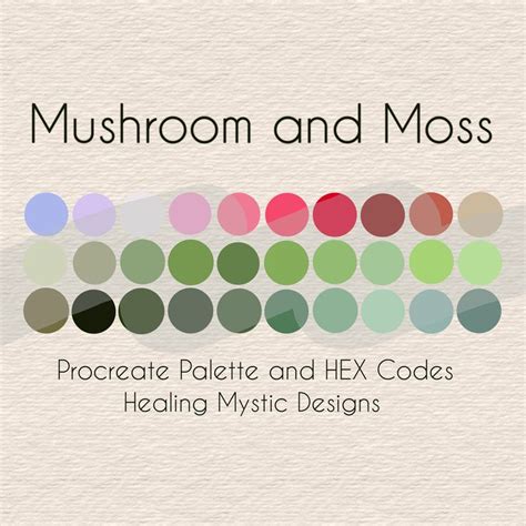 Procreate Color Swatch Procreate Color Palette Green Procreate Palette Procreate Tools