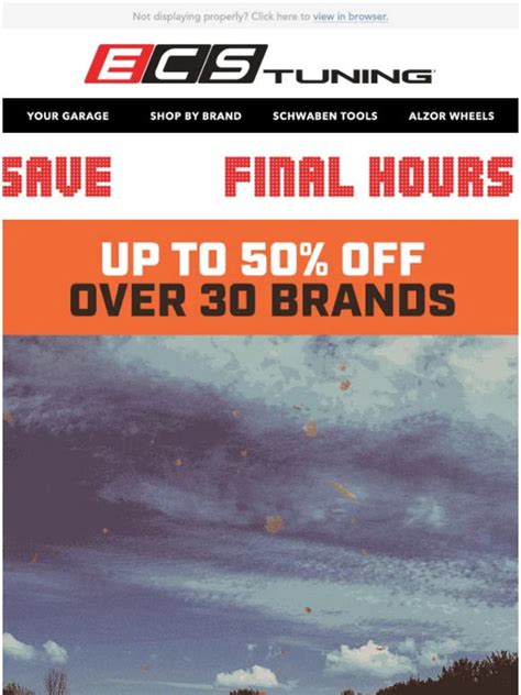 ECS Tuning Final Hours To Save ECS Tuning Fall Sale Milled