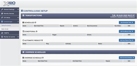 how do i set up scheduling controlbyweb support