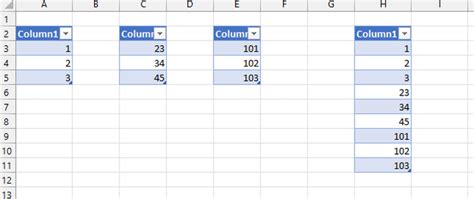 Any Way To Combine Multiple Tables Into One Rexcel