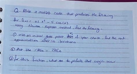 Qi Write A Matlab Code That Produces The Following